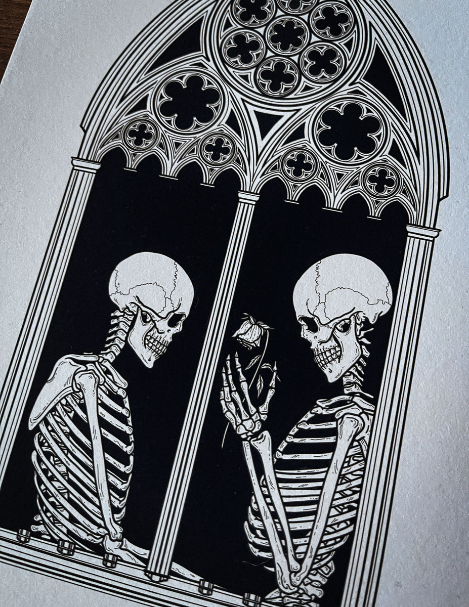 Gothic Window Print (A4) – Savannah's Woodcuts
